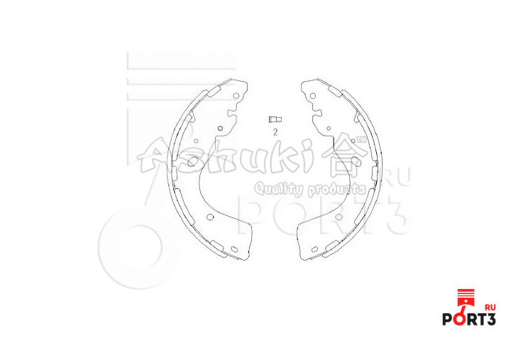 A.B.S. 9288 Комплект тормозных колодок