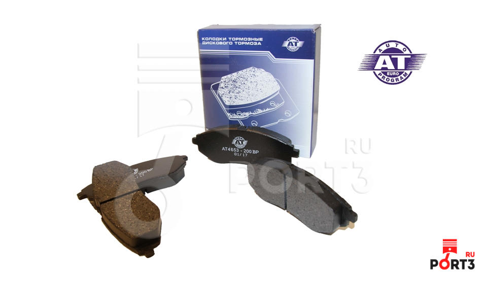 AT AT4653200BP Колодки торм. диск. пер._CHEVROLET AVEO 03- 1.5/1.6