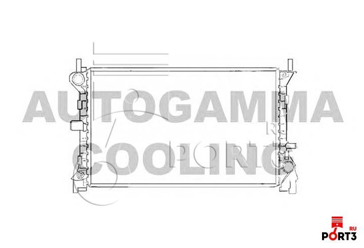 NISSENS 62073 Радиатор, охлаждение двигателя