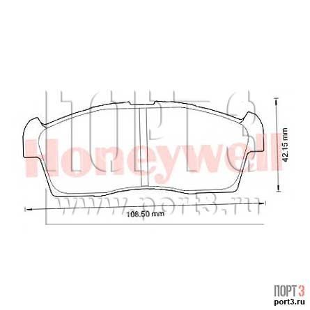 TRW GDB3411 Комплект тормозных колодок, дисковый тормоз
