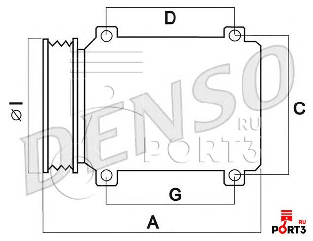 DENSO DCP05080 Компрессор, кондиционер