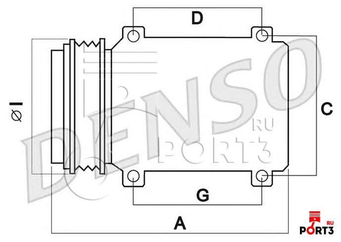 DENSO DCP45005 Компрессор, кондиционер