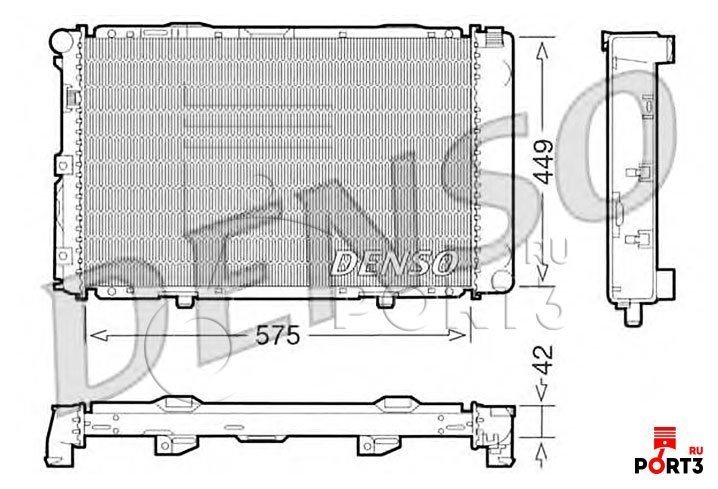 DENSO DRM17065 Радиатор, охлаждение двигателя