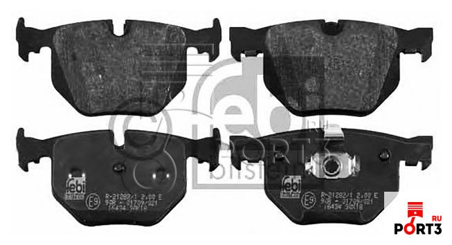 16434 Комплект тормозных колодок, дисковый тормоз FEBI (Феби ...