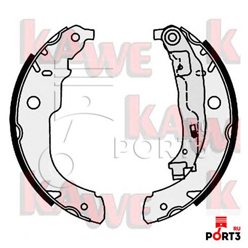 KAWE 09220 Комплект тормозных колодок