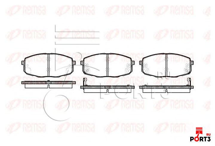 KAWE 103802 Комплект тормозных колодок, дисковый тормоз