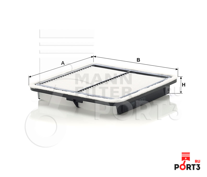 MANN-FILTER C2201 Воздушный фильтр SUBARU Forester, Impreza, Legacy, Outback 2.0-3.0 03-