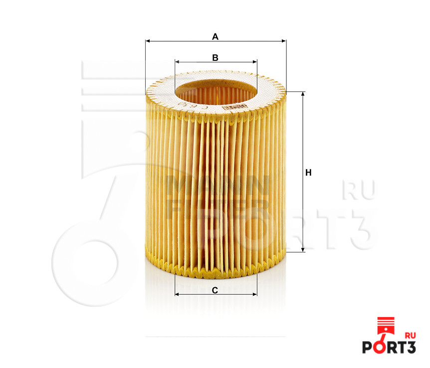 MANN-FILTER C630 Воздушный фильтр