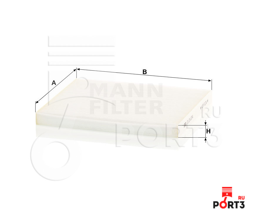 MANN-FILTER CU24004 Фильтр, воздух во внутренном пространстве