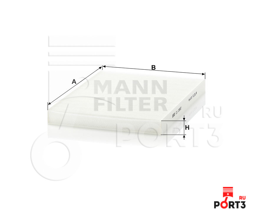 MANN-FILTER CU2882 Фильтр, воздух во внутренном пространстве