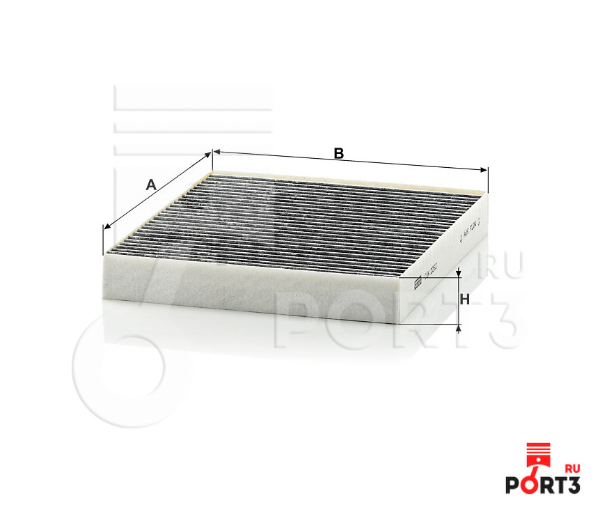 MANN-FILTER CUK2252 Фильтр салонный угольный NISSAN ALMERA 03, 00-, X-TRAIL T30, T31