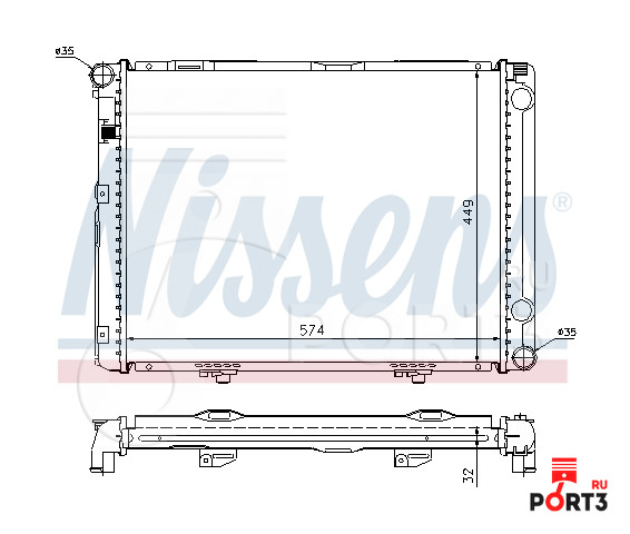 DENSO DRM17065 Радиатор, охлаждение двигателя