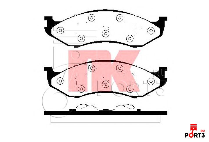 NK 229310 Комплект тормозных колодок, дисковый тормоз