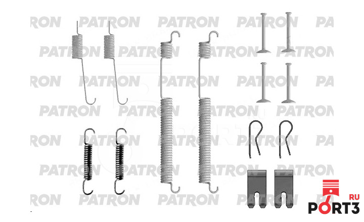 PATRON PSRK0266 Комплект монтажный тормозных колодок барабанных VW POLO ...