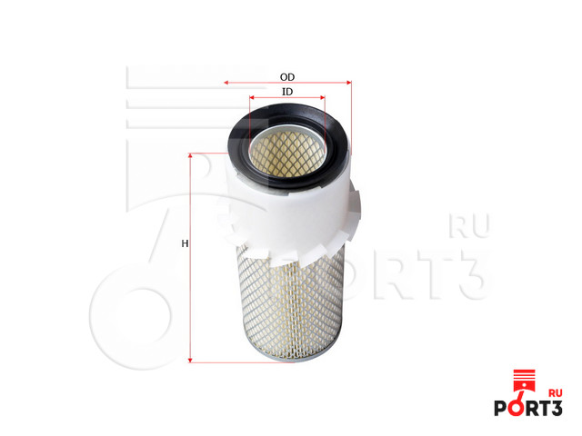 SAKURA AS2205 Фильтр воздушный H264 D104 d63A Chalmers, Bobcat, Case ...