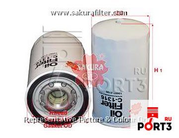 SAKURA C1316 Масляный фильтр