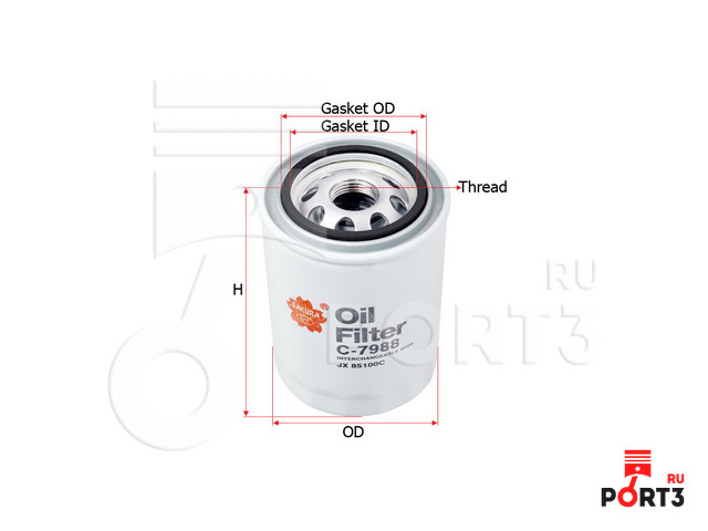 SAKURA C7988 Масляный фильтр