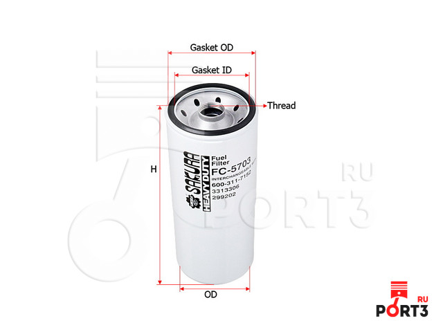 SAKURA FC5703 Топливный фильтр