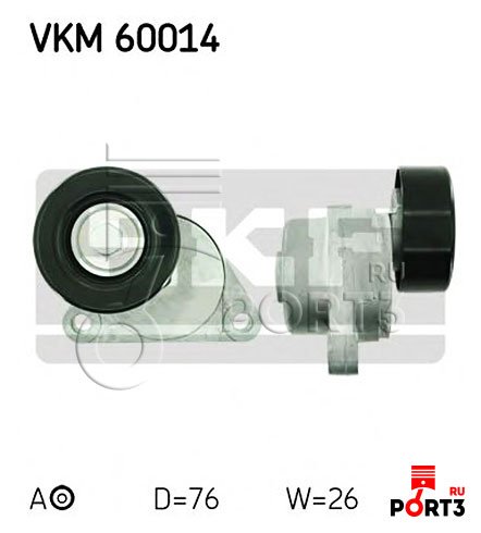 SKF VKM60014 Натяжной ролик, поликлиновой ремень