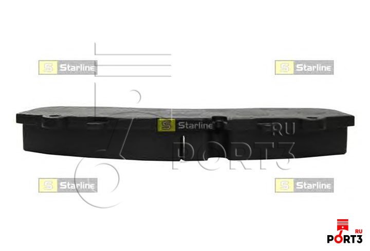 STARLINE BDT001 Комплект тормозных колодок, дисковый тормоз