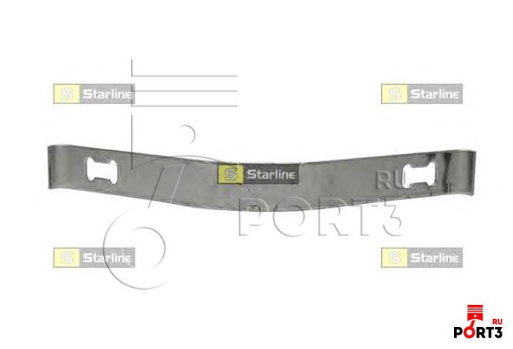 STARLINE BDT001 Комплект тормозных колодок, дисковый тормоз
